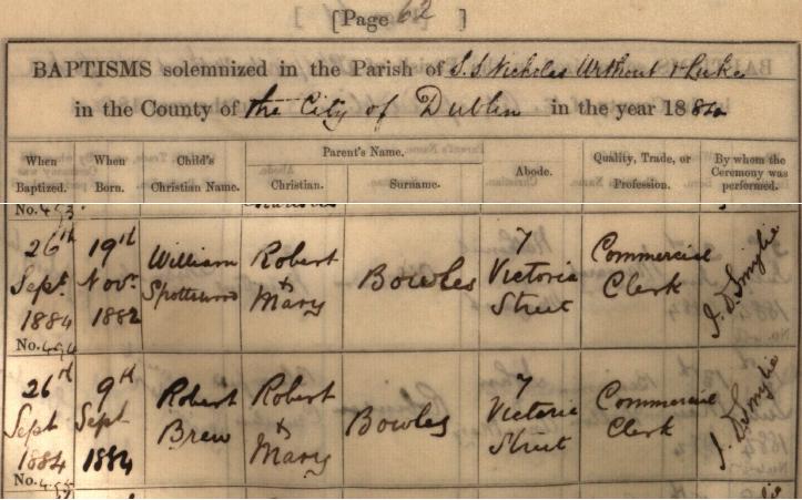 Robert Bowles of Ballickmoyler and Dublin's Family Tree